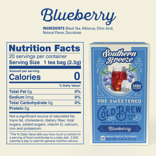 Blueberry Sweet Tea | Sugar-Free, Juicy Delight