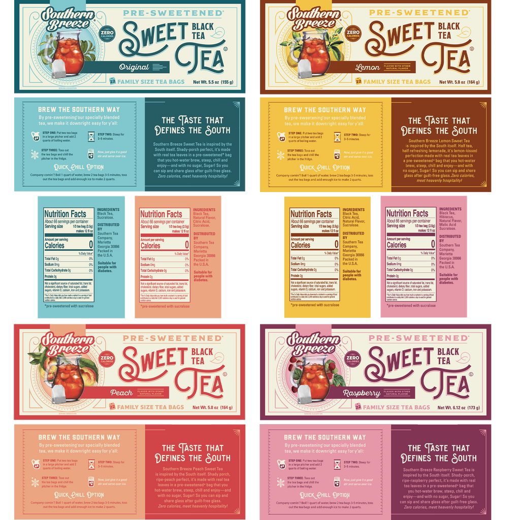Family Size Sweet Iced Tea Bundle 4 pack